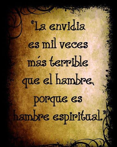 La envidia ~ Mejores Mensajes