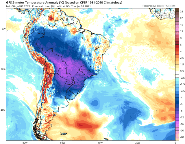 The birth of Modern Man: RECORD COLD STRIKES BRAZIL: HEAVY FROSTS ...
