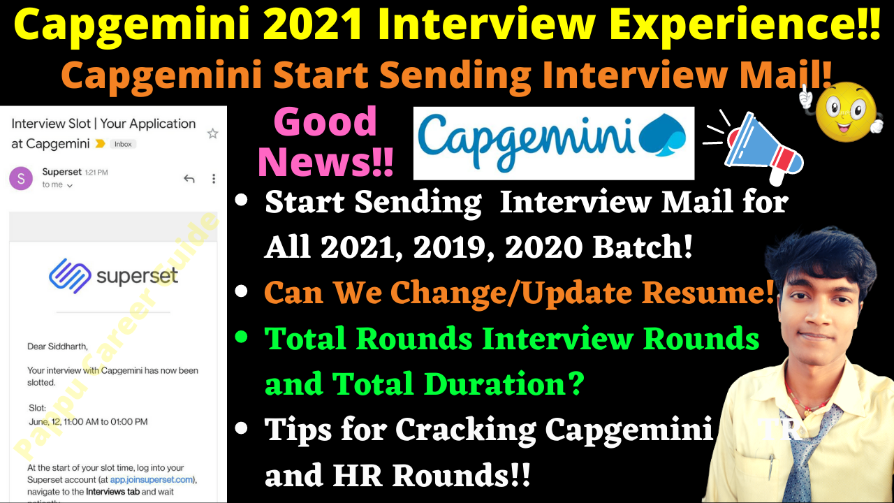 Capgemini Latest Interview Experience 2021 All Branch 2019 2020 2021 Batch Tps To Crack