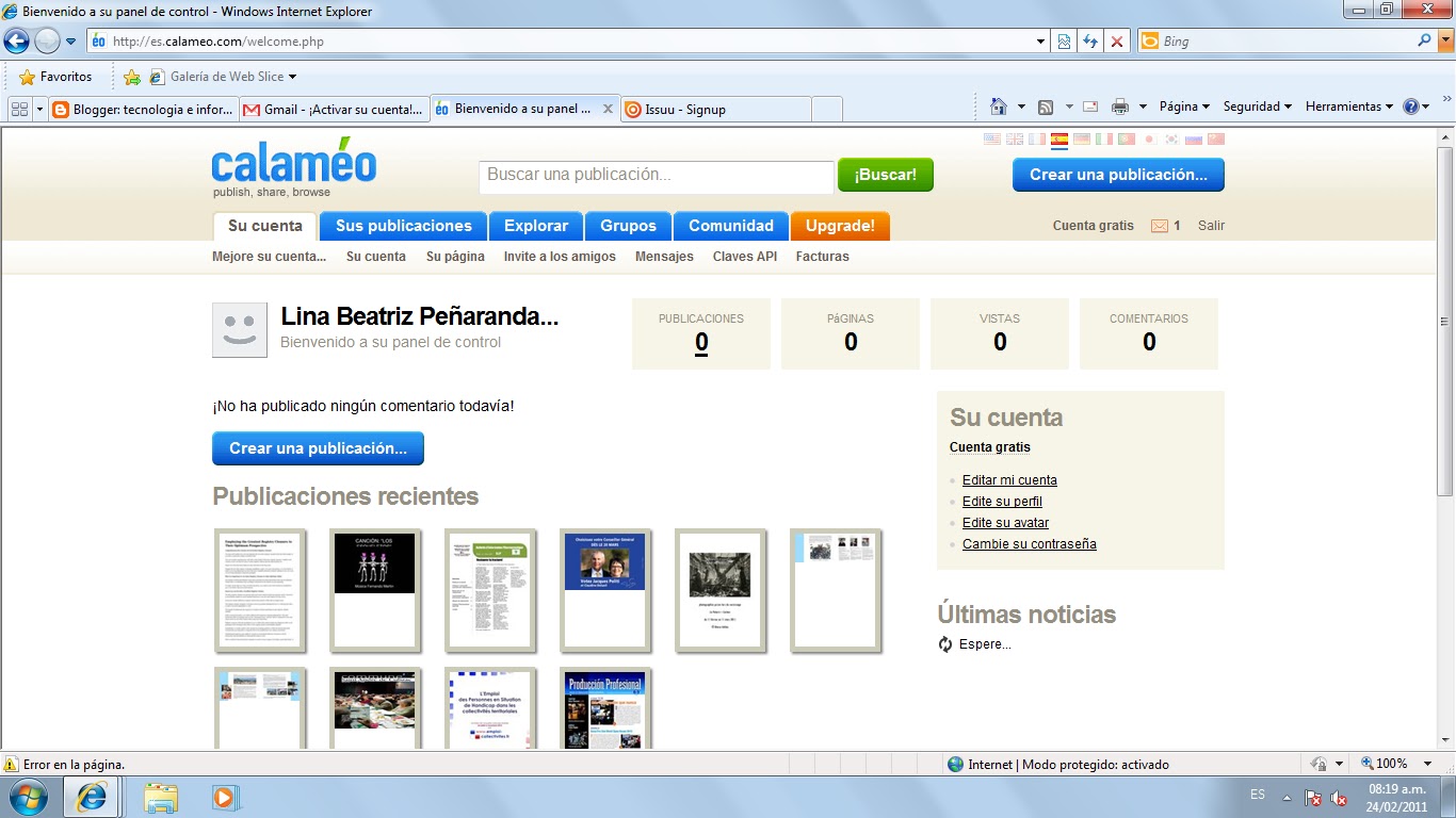 tecnologia e informatica: Para que sirve calameo