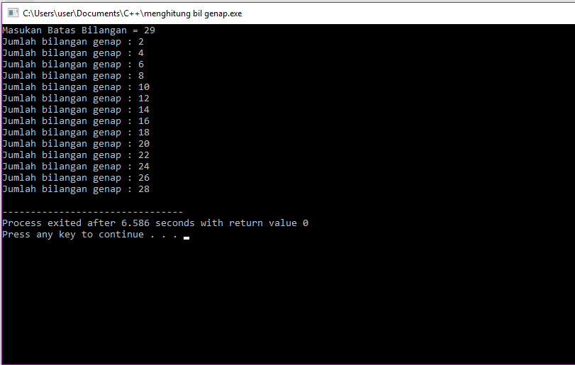 Tutorial C++ | 5 Contoh Program Sederhana Menggunakan Pengulangan For ...