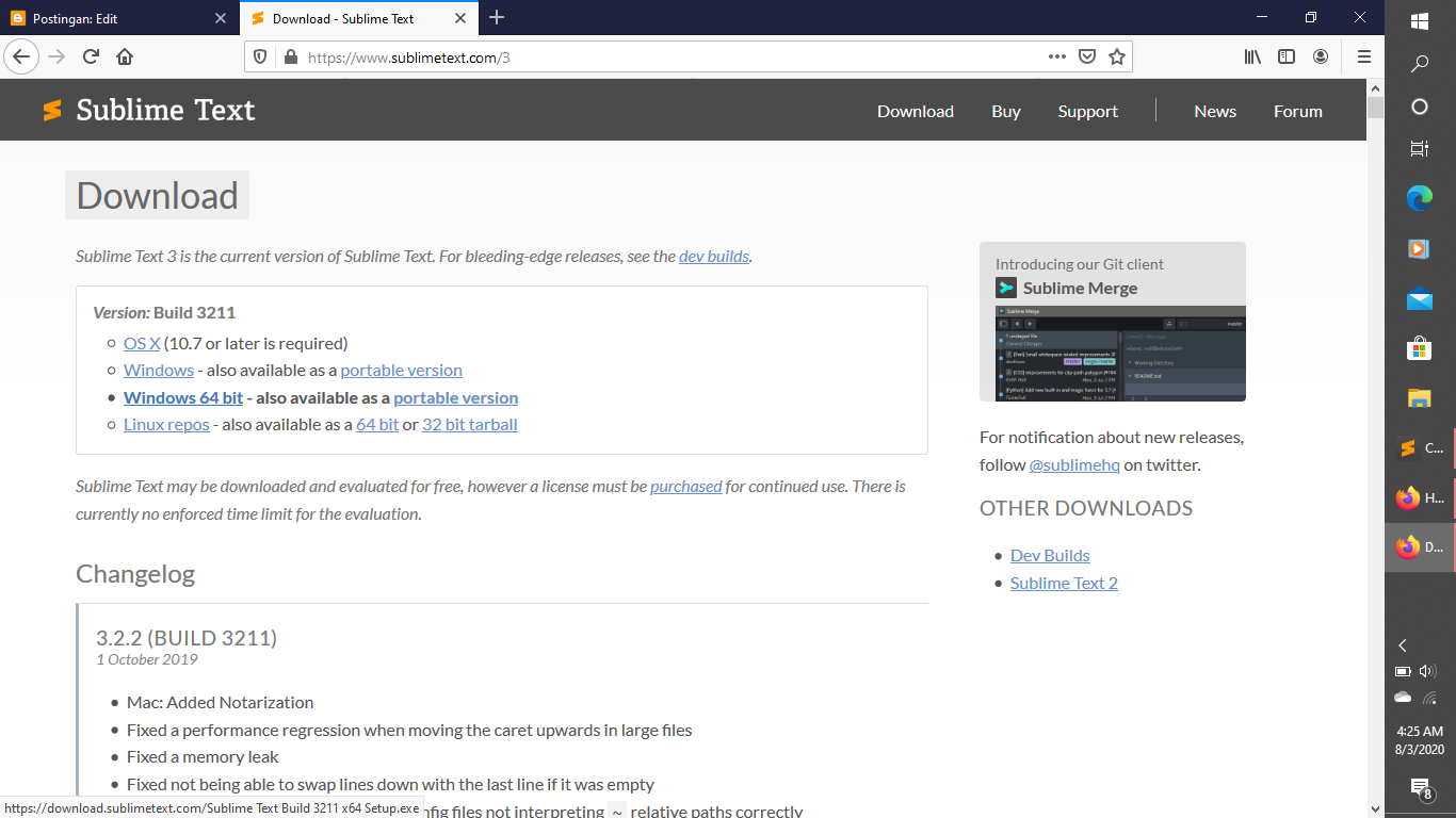 Cara Download Sublime Text 3 dan Pengenalanya