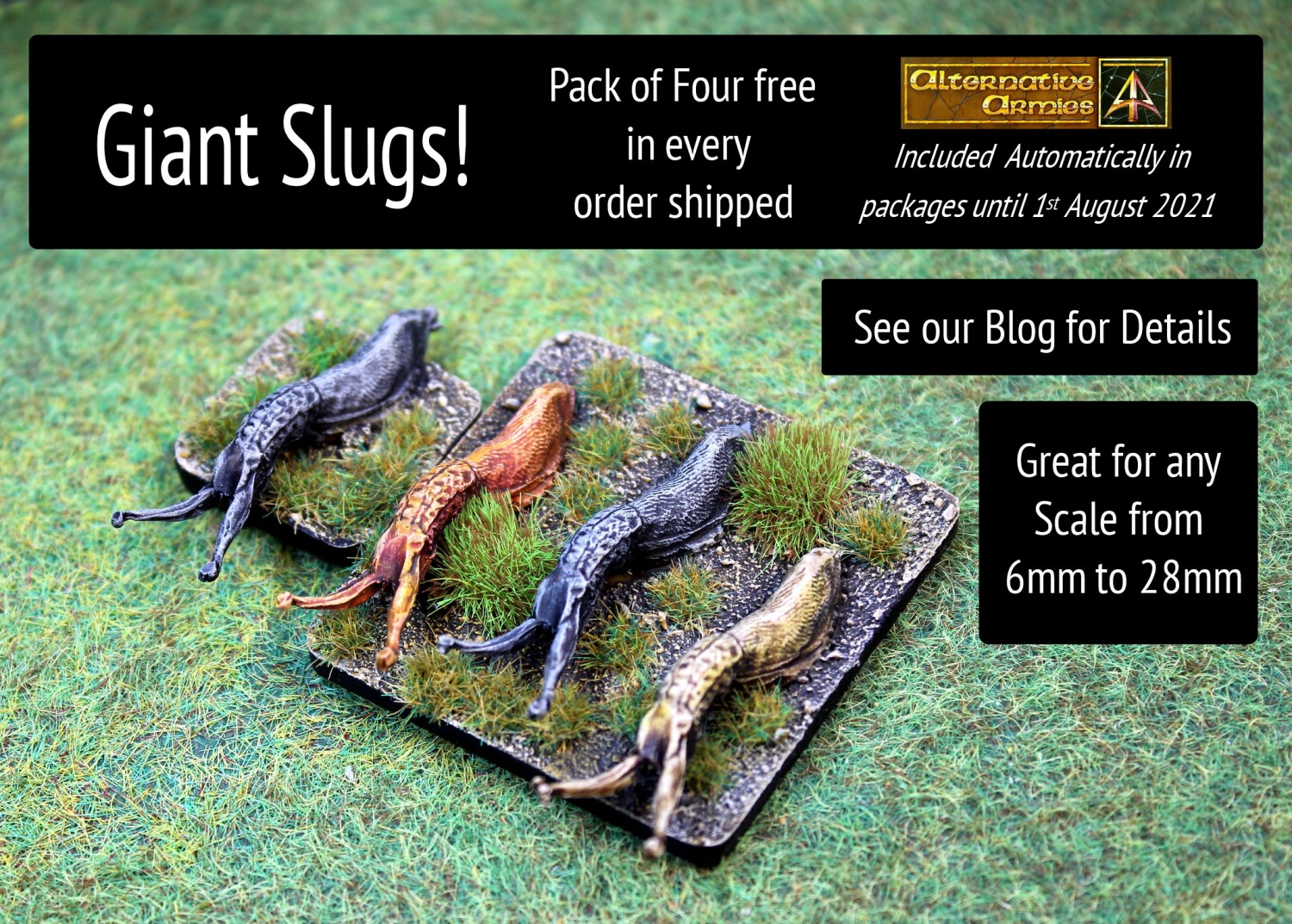 Giant Slugs free in July orders plus this month and Summer Campaign ...