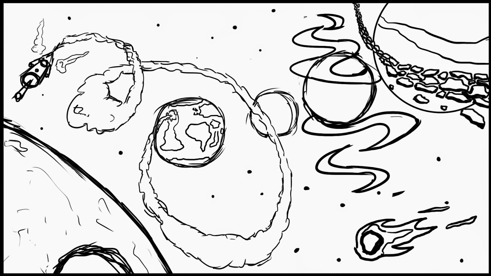 James McLarney Art: Enhanced Illustration 3: World Space Week - Sketch ...