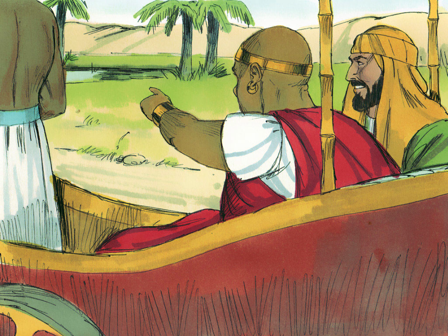 Philip Tells an Ethiopian Man about Jesus