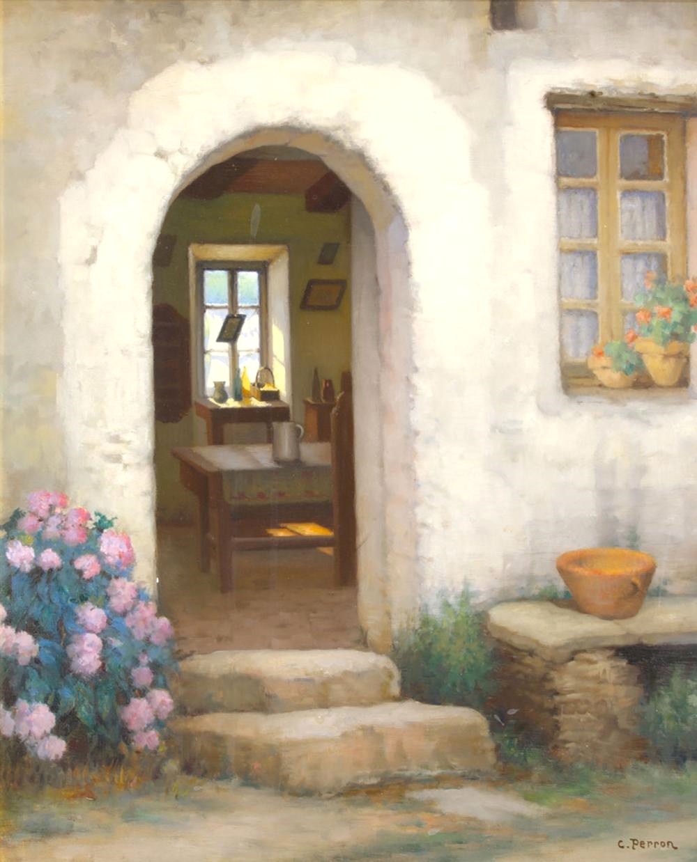 Charles PERRON (French, 1893-1958) | Catherine La Rose ~ The Poet of ...