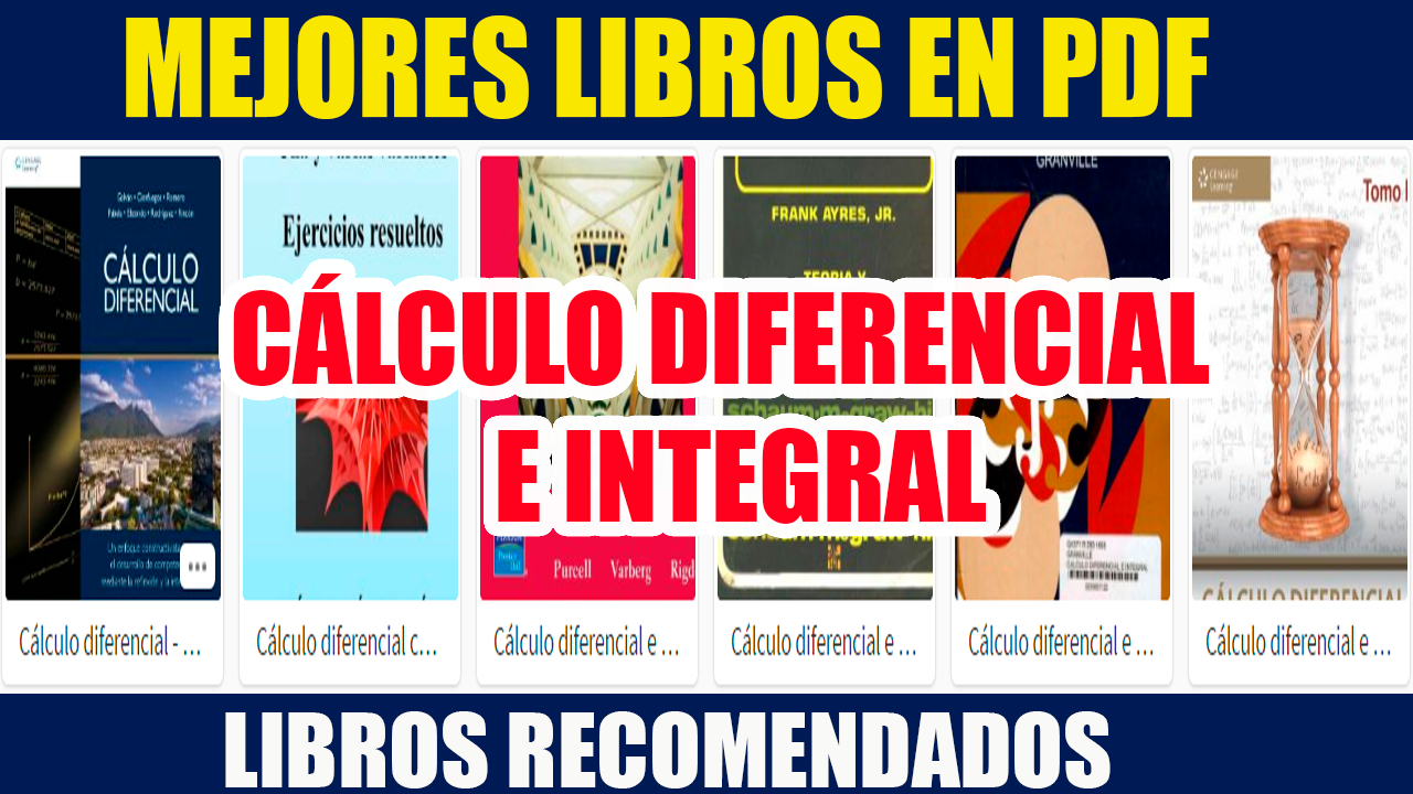 Los Mejores Libros de Cálculo Diferencial e Integral en pdf | Libros ...
