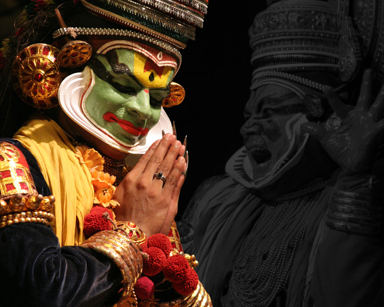 Visitor For Travel: Amazing Kerala kathakali Dance Form Photos Wallpapers