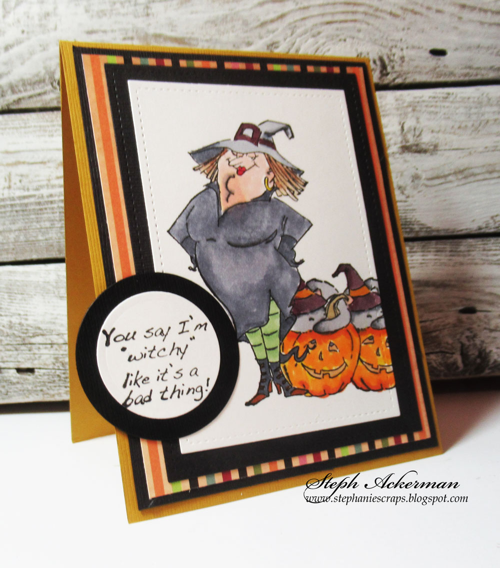 Live Laugh Scrap with Steph Ackerman: Witchy Card