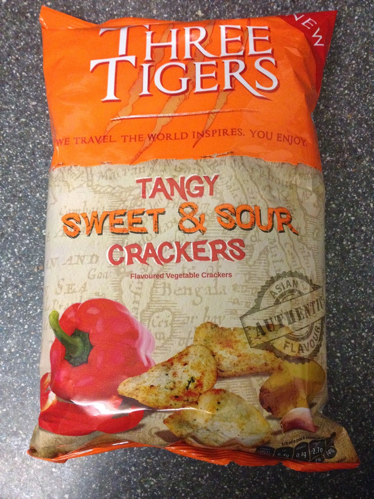 A Review A Day: Today's Review: Three Tigers Sweet & Sour Crackers