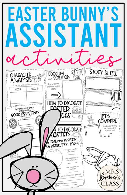 The Easter Bunny's Assistant Book Study Companion Activities | Mrs ...