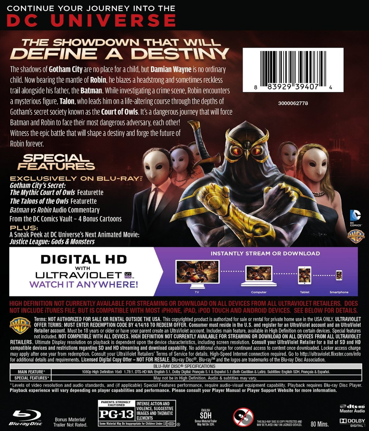 blu-ray and dvd covers: MARVEL / DC CINEMATIC UNIVERSE BLU-RAYS