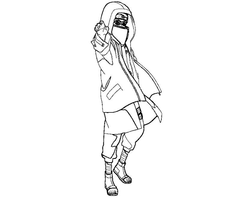 Shino Aburame 4 Coloring | Crafty Teenager