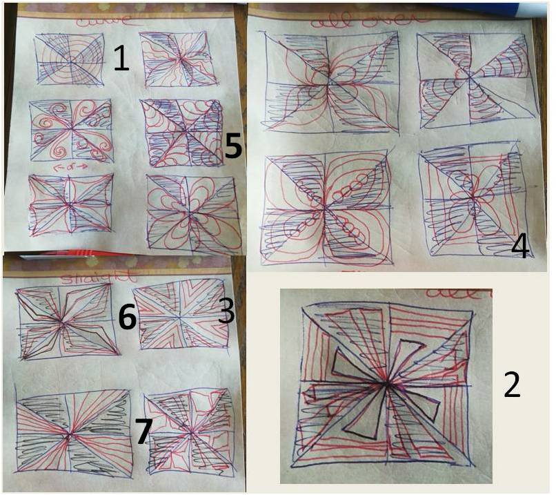 Quilting & Learning - What a Combo!: Finished pinwheels and Free Motion ...