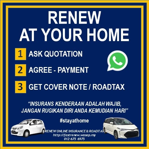RENEW INSURANS DAN ROADTAX ONLINE