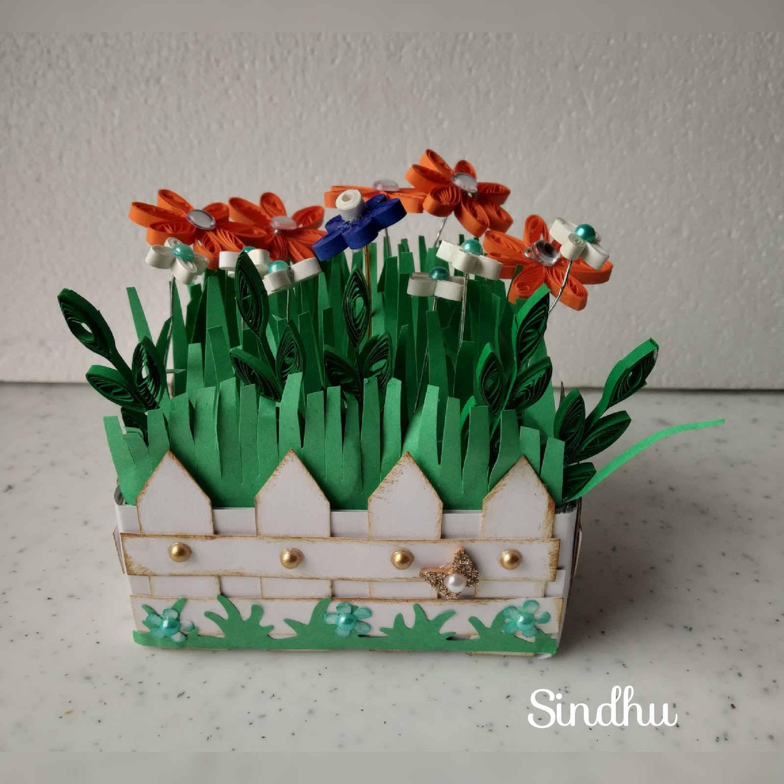 Colors of My Crafty World: Mini Quilled Garden