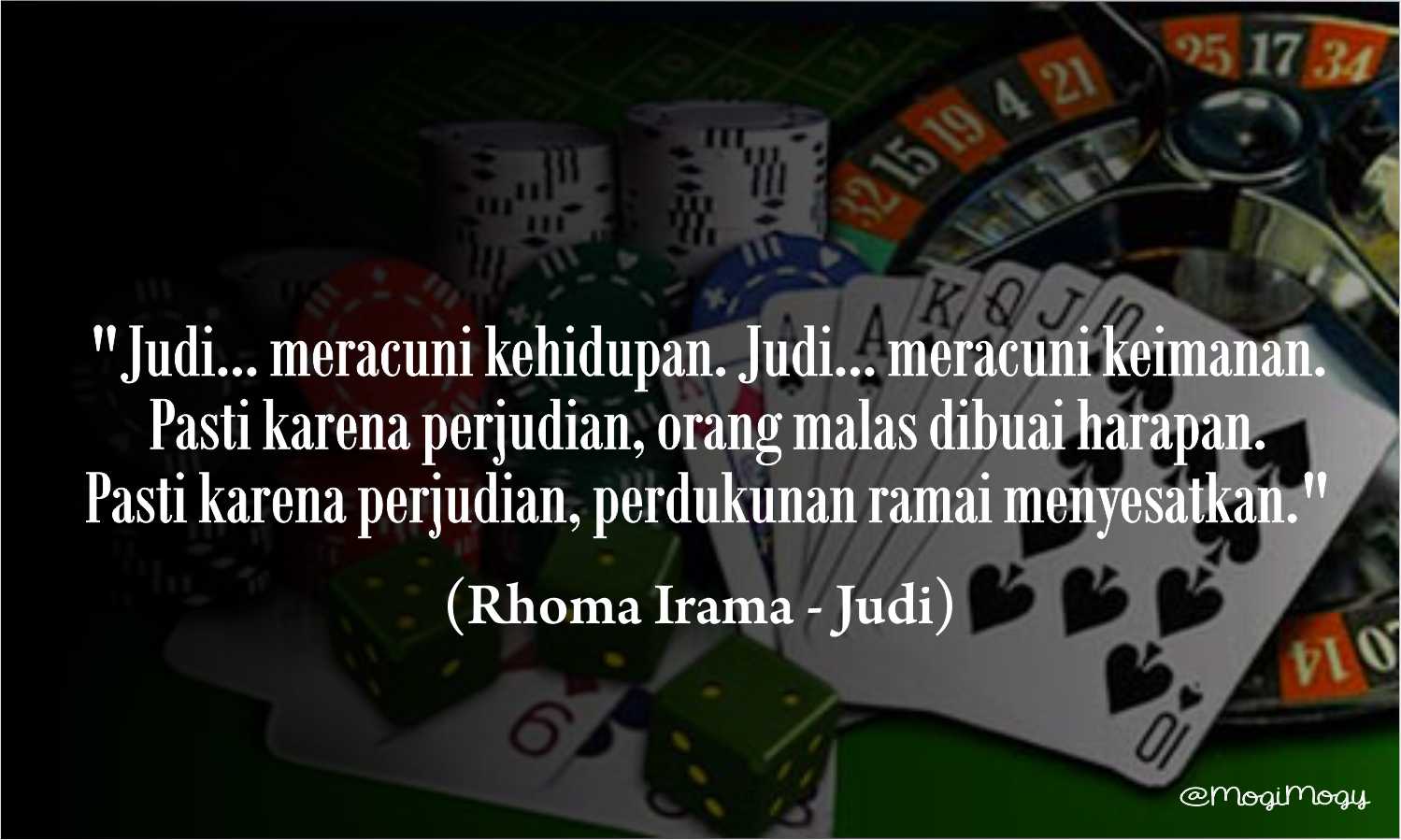 Kata Bijak Berhenti Judi - Kata Bijak milenial