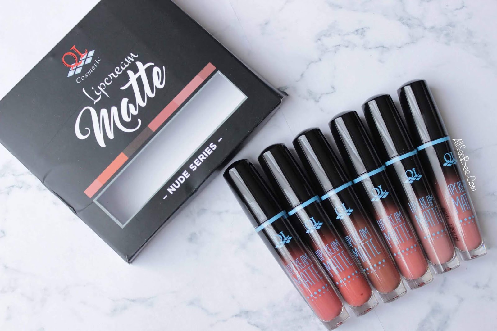 [Review] QL Cosmetic Lipcream Matte Nude Series dan Eyebrow Cream