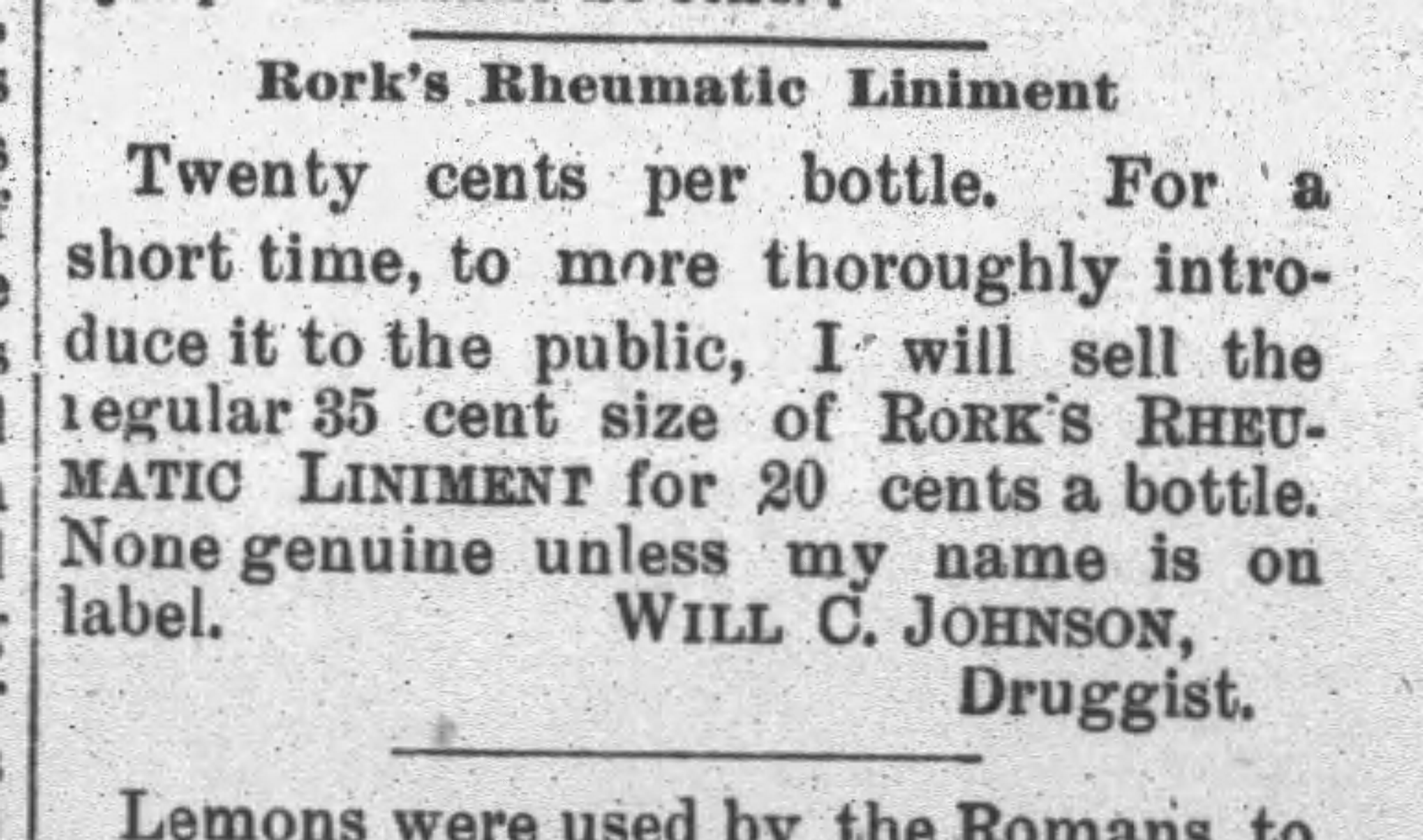 Detritus of Empire: James Rork Revisited - Badger Liniment and other Tales