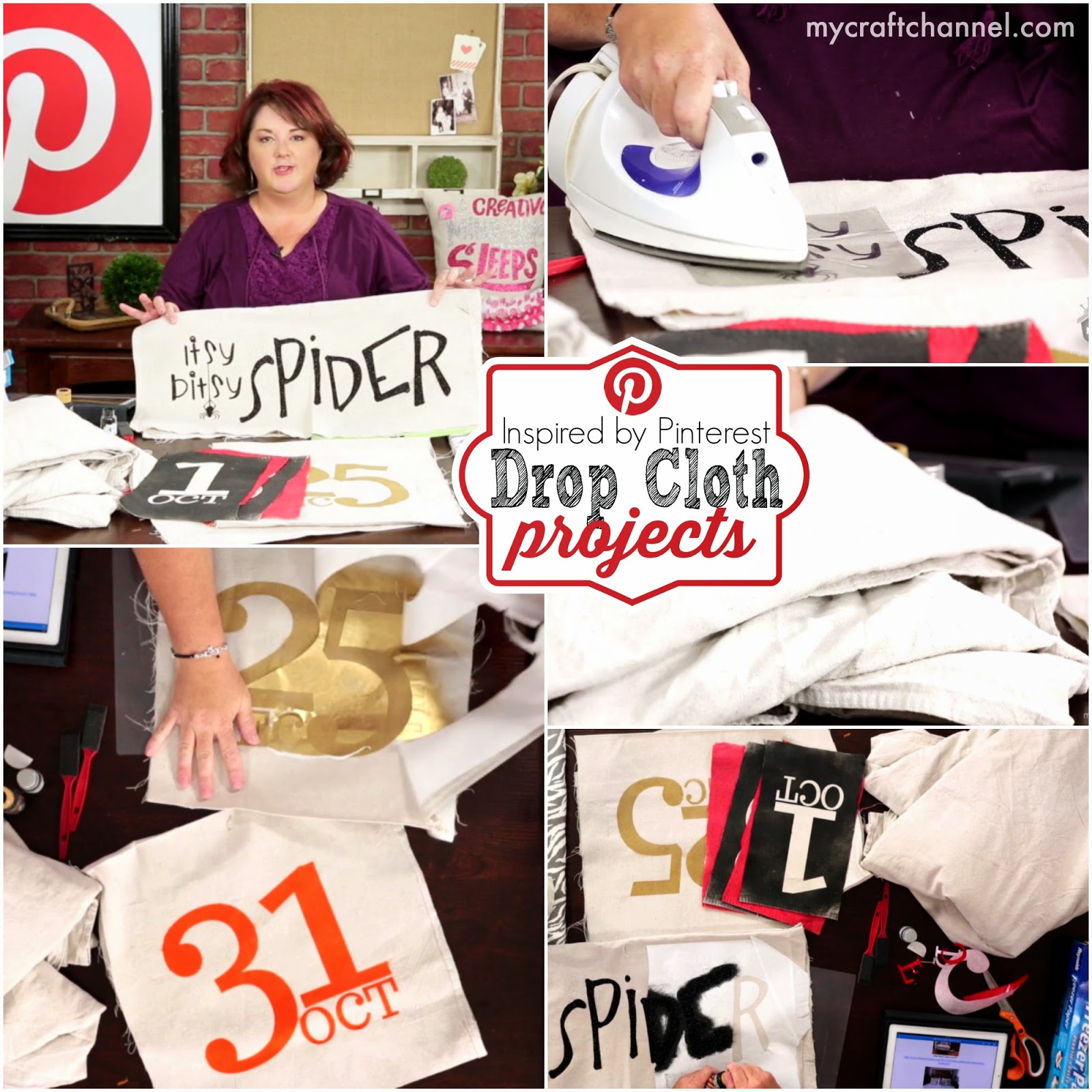Allred Design Blog: Inspired by Pinterest: DIY Drop Cloth Projects