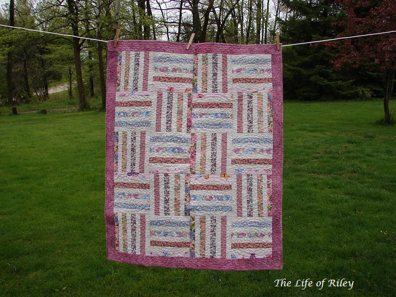 The Life of Riley: Split Rail Fence Baby Quilt