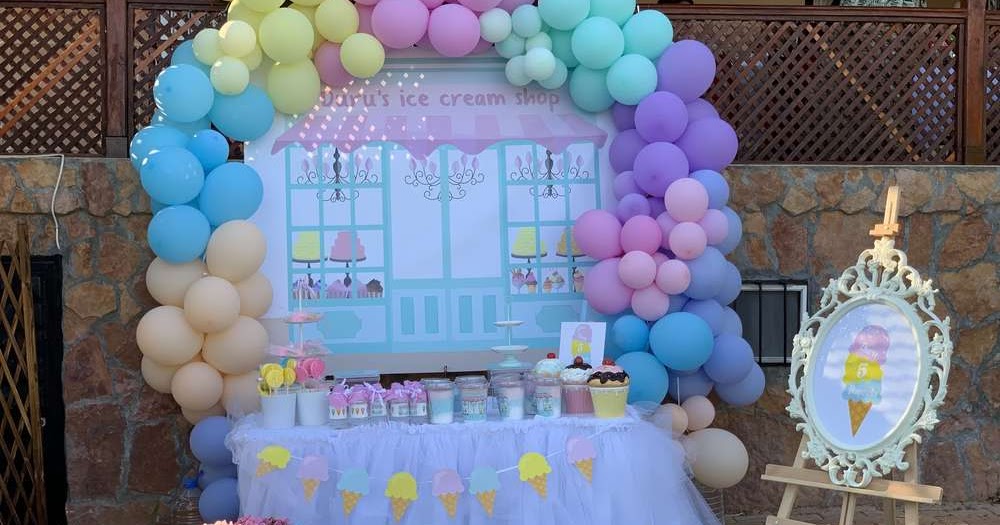 Ideas para decorar una Fiesta de Helados