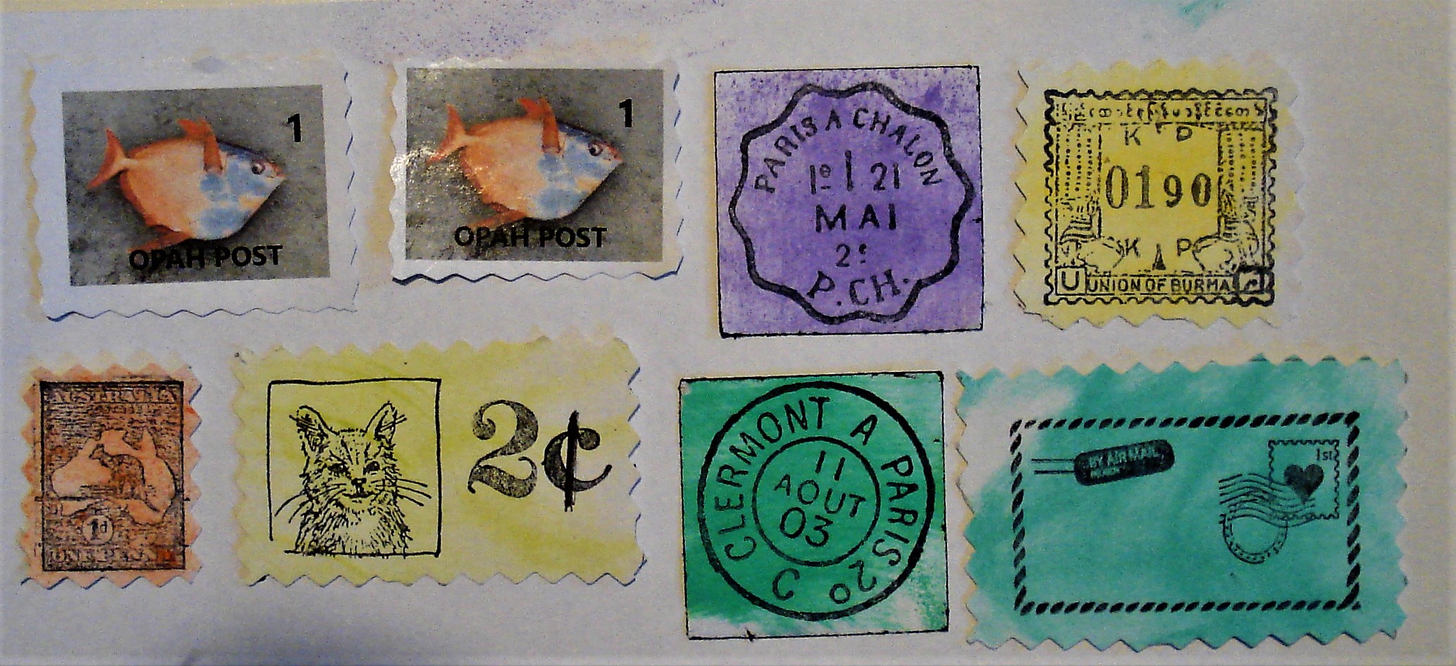 Mail me some art: Postal Theme: Stamps, Words, Images - Post Card Swap ...