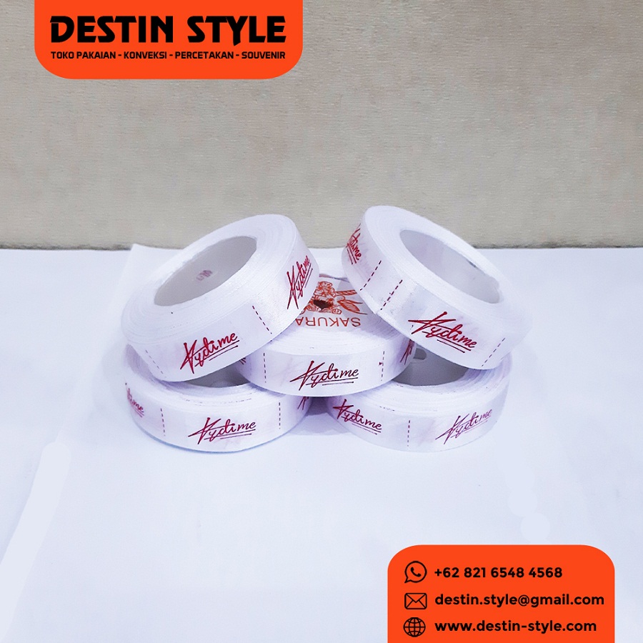 LABEL MERK 60 | Destin Style® | Konveksi - Percetakan - Souvenir