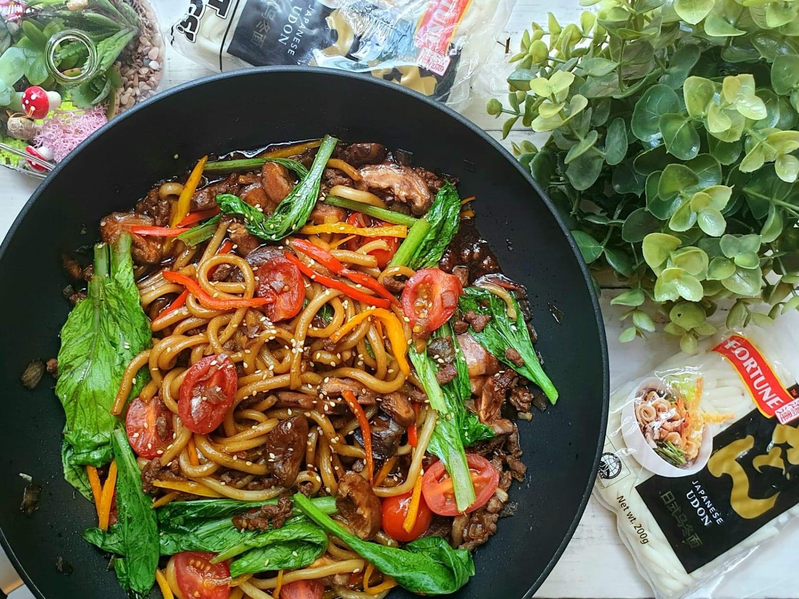 Say My Kitchen: Easy Minced Meat Braised Udon 简易肉碎焖乌东