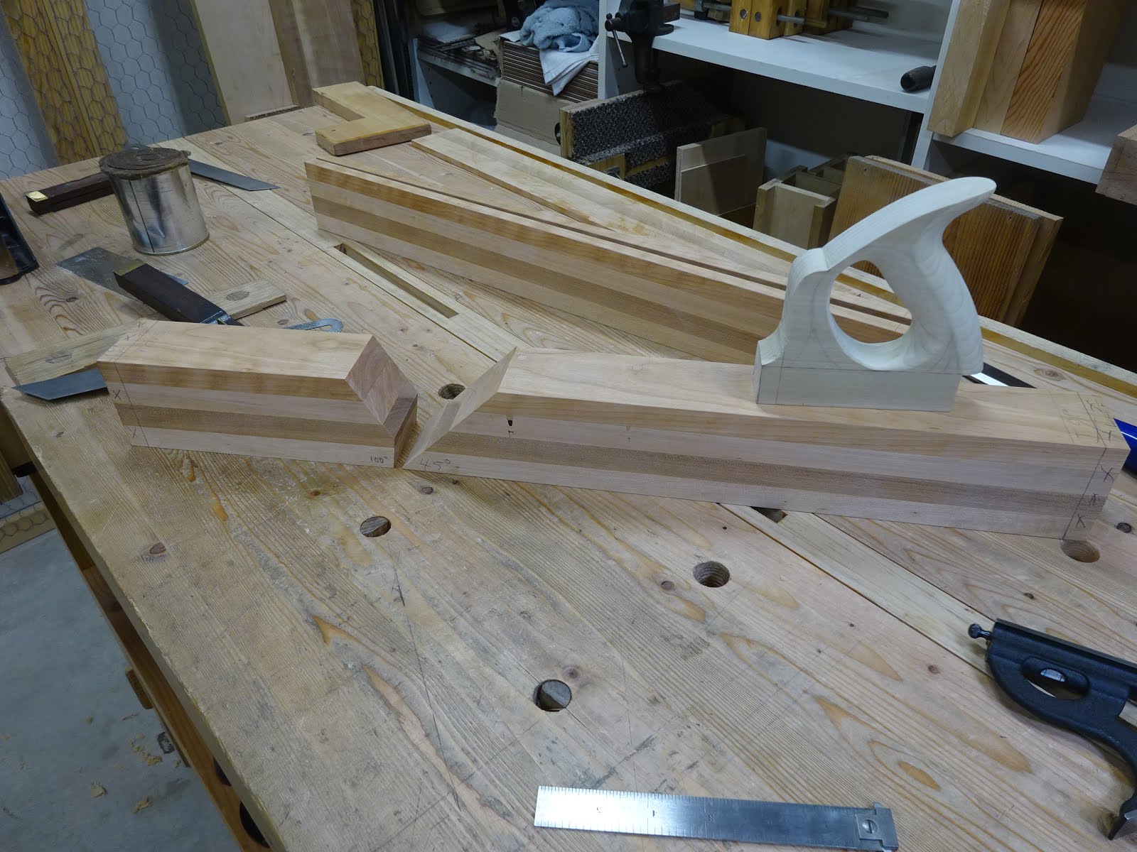 Woodworking in a Tiny Shop: Wooden Try Plane Build