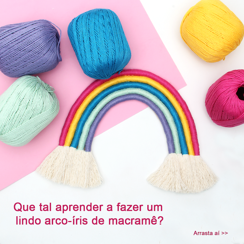 Como Fazer Arco-Íris de Macramê ~ Armarinho São José