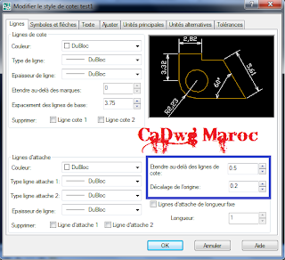 Cotation sur Autocad | CaDwg Maroc