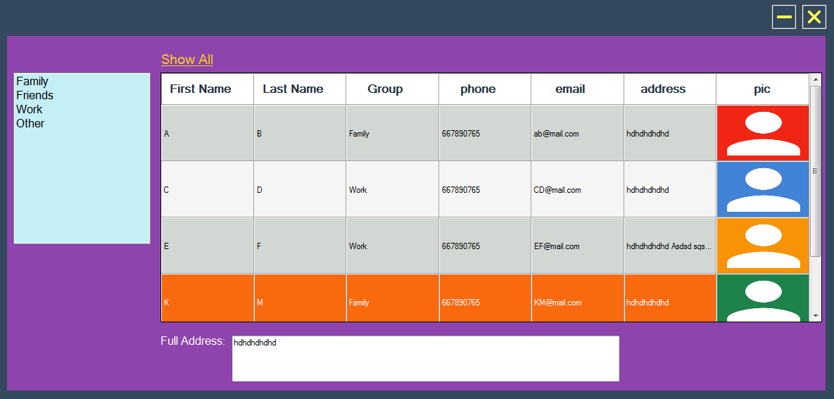 C# Contact Management System Source Code - C#, JAVA,PHP, Programming ...