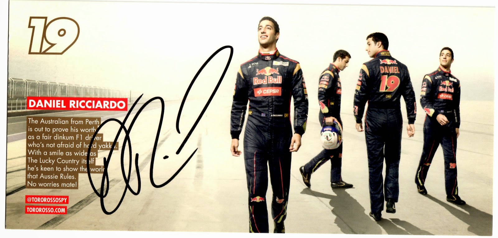 The Autograph Spot: Daniel Ricciardo