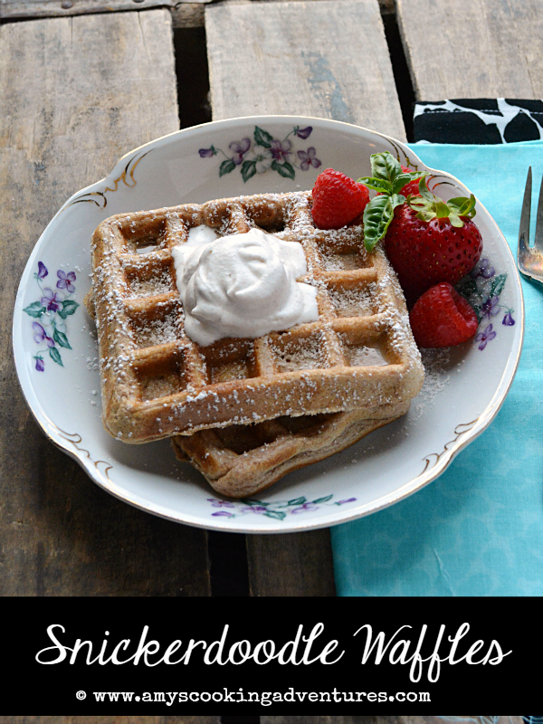 Snickerdoodle Waffles #SRC