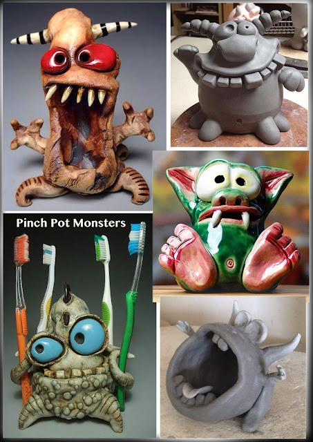 CLAY WORK - Pinch Pot Monster - Years 3 and 4