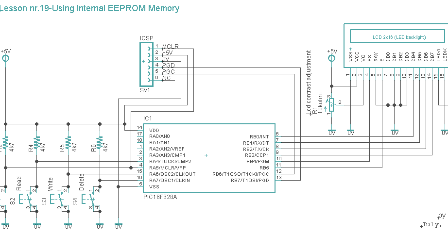 Electronic Experiments: Lesson nr.19-Using Internal EEPROM Memory