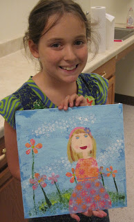 Angela Anderson Art Blog: Mixed Media Project - Kid's Painting Class