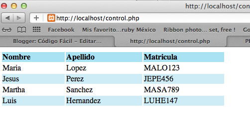 Código Fácil Conexión Y Consulta Básica En Mysql Y Php