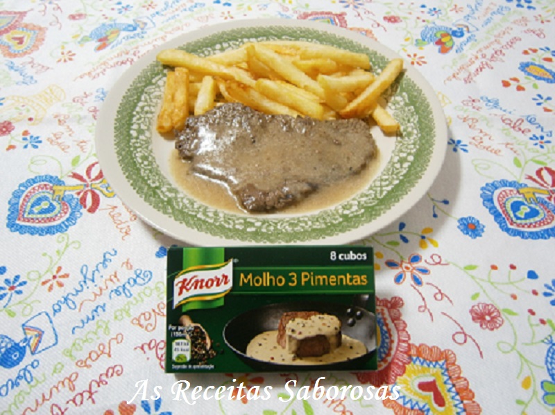 As Receitas Saborosas: Bife com Molho de 3 Pimentas da Knorr