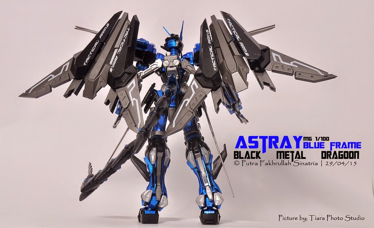 GUNDAM GUY: MG 1/100 Astray Blue Frame Black Metal Dragoon - Custom Build