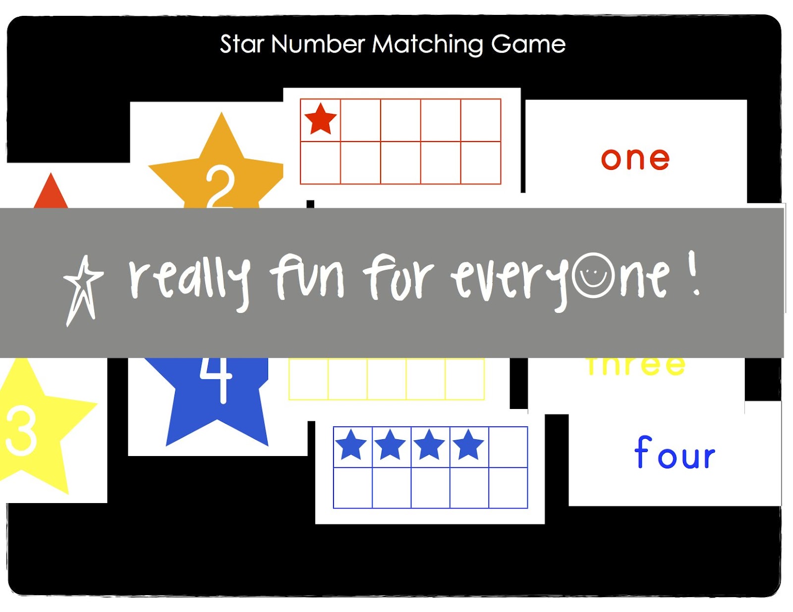 Really Fun for Everyone: Star Numbers Matching Game