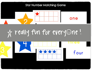 Really Fun for Everyone: Star Numbers Matching Game