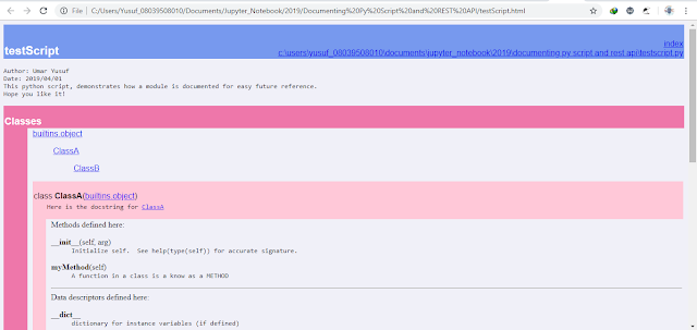 Geospatial Solutions Expert: Documenting a python script and REST API ...