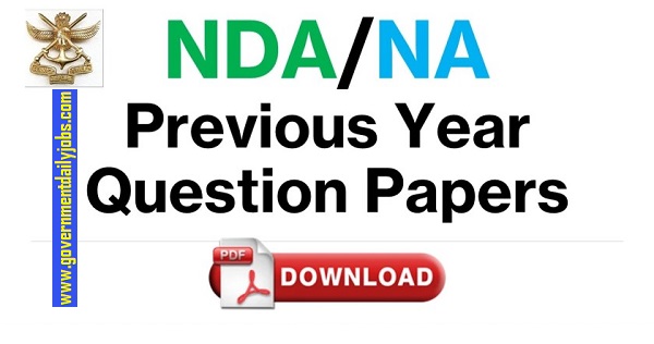 NDA PREVIOUS QUESTION PAPER