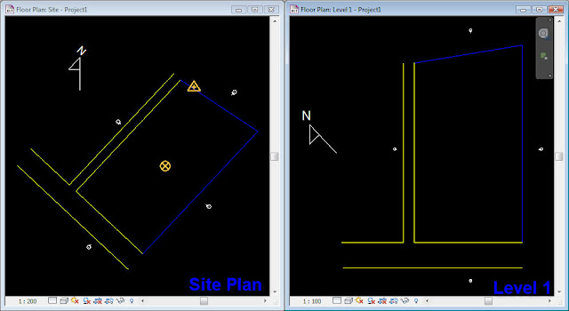Revit 00: การหมุน Plan ด้วยคำสั่ง Rotate True North