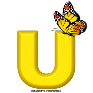 M. Michielin Alphabets: YELLOW ARIAL FONT BUTTERFLY ORNAMENT ALPHABET PNG