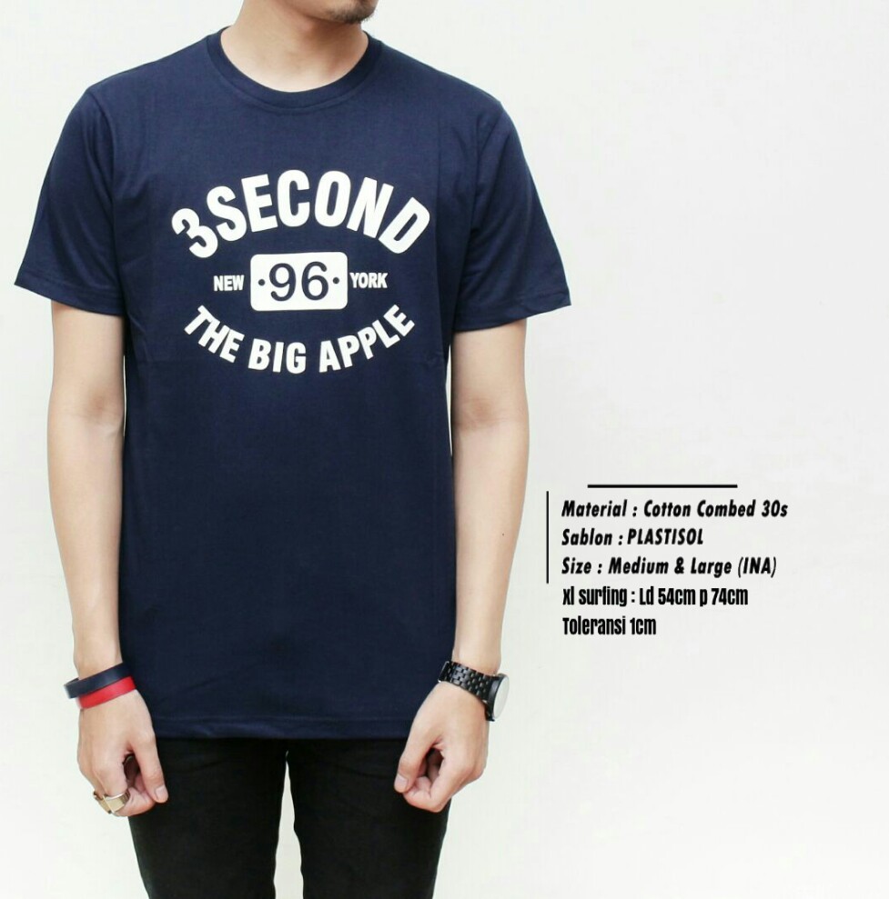 Kaos Distro 3 Second Bandung