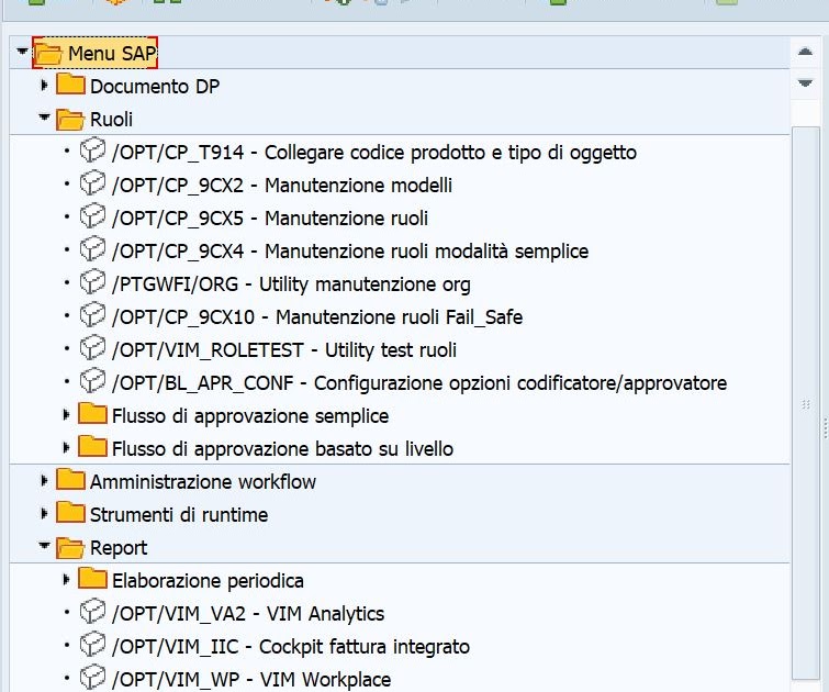 Informazioni utili e pratiche su SAP: Modulo VIM: Elenco delle ...