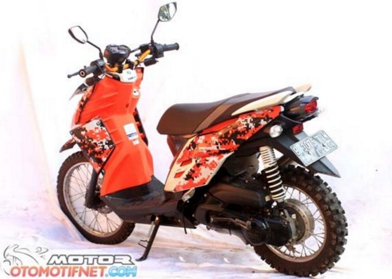FOTO HASIL MODIFIKASI YAMAHA X RIDE KREATIF - trolomotor